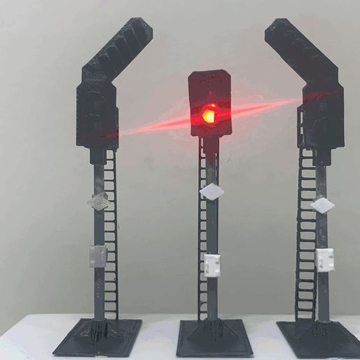 🛤️ 4mm scale 2 aspect colour light signals (with optional feathers) UK ...