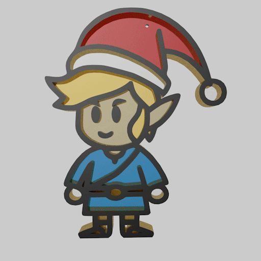🎄 Christmas tree ornament - Chevalier Link [Christmas Zelda Collection ...
