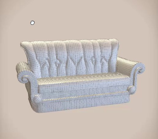 🖨️ SILLON SOFA FRIENDS・Archivo STL para Impresión 3D・Cults