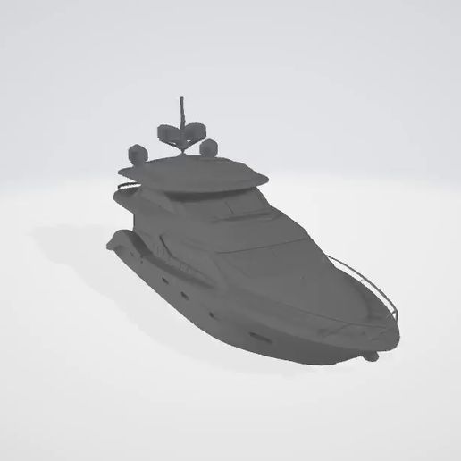 🛥️ Modern Boat・ STL File for 3D printing・Cults