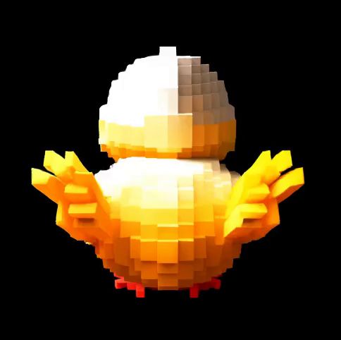 STL file pixel bird 🐦 ・Model to download and 3D print・Cults