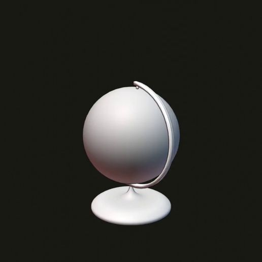 📁 可打印的 Globe 3D STL - Globe 3D 打印 STL 文件・文件用于 免费 STL 三维打印・Cults