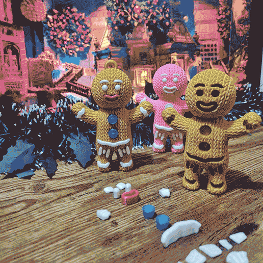 gingerbread texture 3d