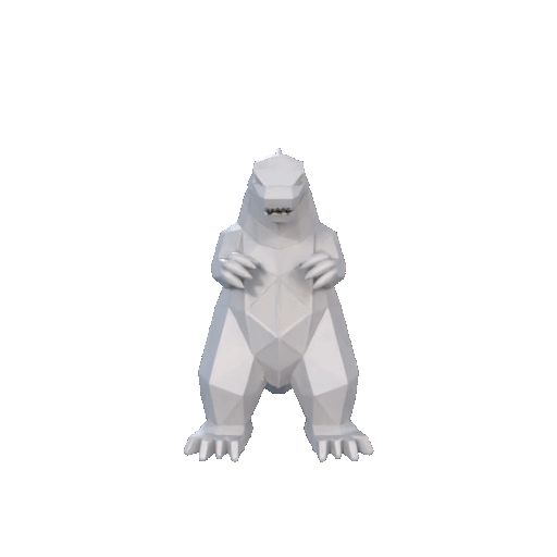 🗿 Low Poly Godzilla Sculpture・ STL File for 3D printing・Cults