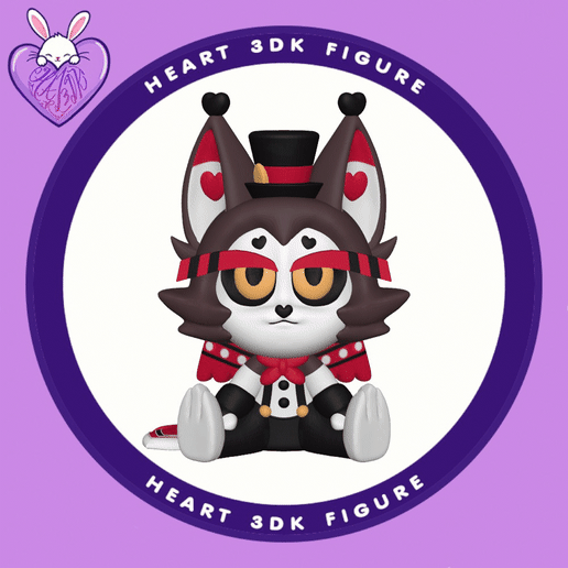 🏨 3D Hazbin hotel Husk chibi sit by Heart3DK・Free STL File for 3D ...