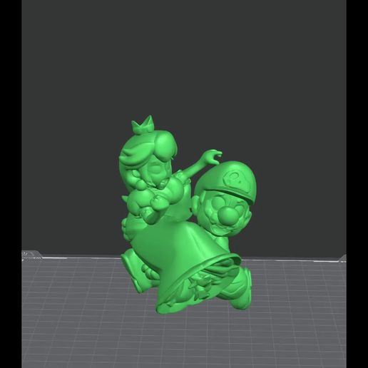 🍑 Mario rescues Peach・ STL File for 3D printing・Cults