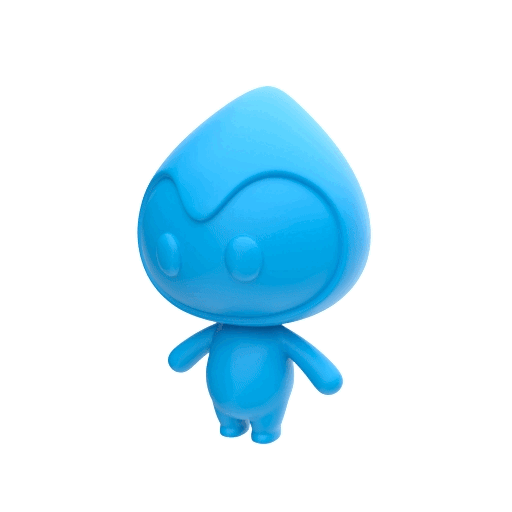 🚰 Water Mascot・ STL File for 3D printing・Cults