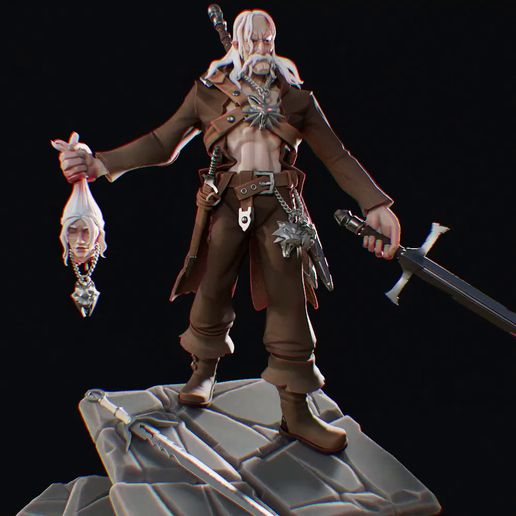 ♌ Leo Bonhart | Witcher fan art・ 3D File for 3D printing・Cults