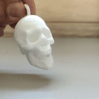 💀 flexy skull keychain・Free STL File for 3D printing・Cults