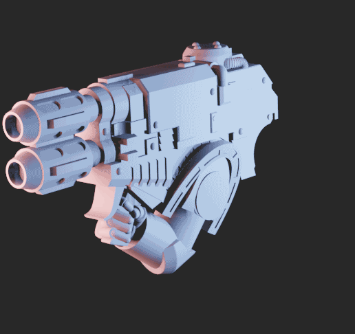 🛰 Space Knight Shoulder Mounted Heavy Microwave gun・ 3D File for 3D ...