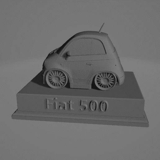 🚗 FIAT 500 CARTOON COLLECTION CAR・ STL File for 3D printing・Cults