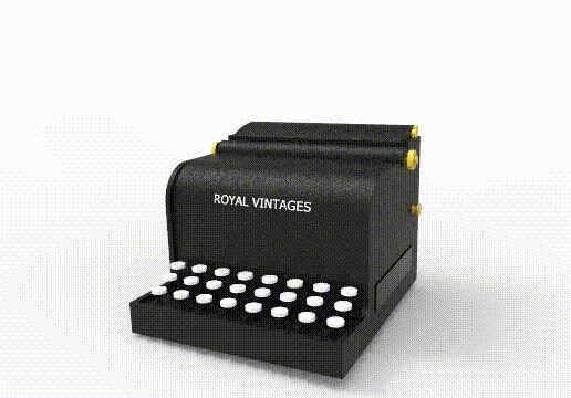 💻 Typewriter Vintages・ STL File for 3D printing・Cults