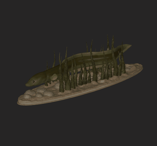 🐠 eel underwater statue detailed texture for 3d printing・Free 3D File ...