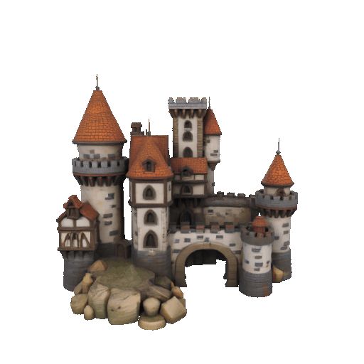 🏰 medieval castle stl and obj・ STL File for 3D printing・Cults