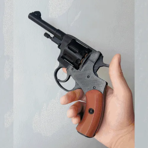 🧢 Nagant M1895 Revolver Cap Gun BB 6mm Fully Functional Scale 1:1・ STL ...