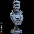 👤 STL GAMBIT X- MEN BUST 3D PRINT・ STL File for ・Cults