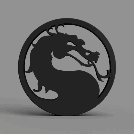 🎮 Mortal Kombat Logo・ STL File for 3D printing・Cults