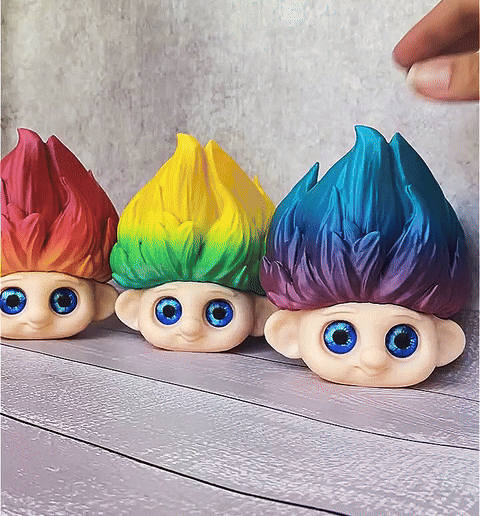 🧌 Cheerful Troll Pen Holder – 3D Printable Stationery Cup (Modular ...