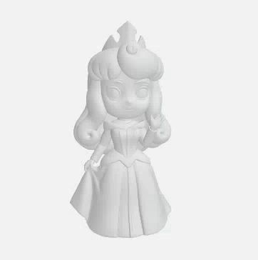 👸 Chibi Princess Aurora - Sleeping Beauty Kawaii Fan Art・ 3D File for ...