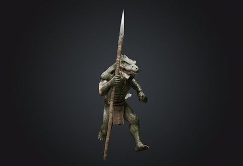 3D file DBX Gator Warrior Stl Obj Glb for 3D Printer 🖨️ ・3D print ...