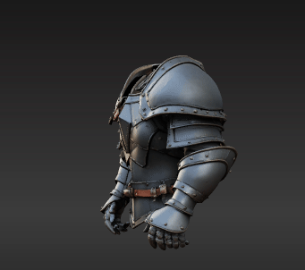 🦹 The Loyal Servant's Armor - Dark Fantasy Gauntlet & Shoulder Pad Set ...