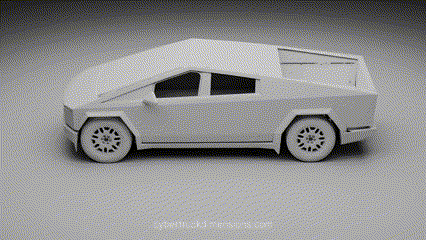 🩻 Tesla Cybertruck Exterior - Scan and Repaired Mesh・ STL File for 3D ...