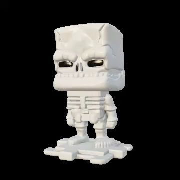 💀 Minecraft Skeleton McD・ STL File for 3D printing・Cults