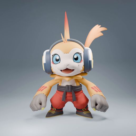 🐉 Kakamon - Digimon Shambala・ STL File for 3D printing・Cults