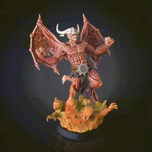 STL file Winged demon 🎲 ・3D printing idea to download・Cults