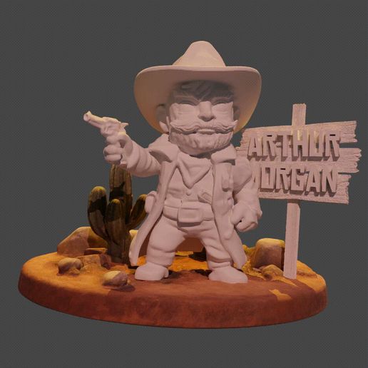 😵 ARTHUR MORGAN - RED DEAD REDEMPTION 2 (RDR2) FIGURE・ STL File for 3D ...
