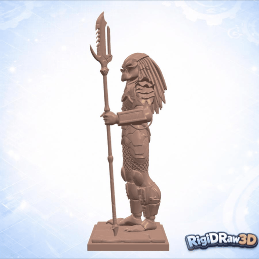 👽 Escultura de piedra Alien Hunter Predator - RDW3D-41BID・Archivo STL ...