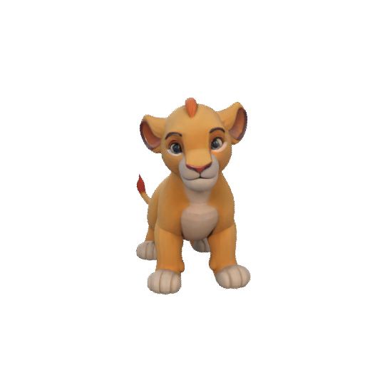 🦁 Simba - The Young Lion Cub・Free STL File for 3D printing・Cults