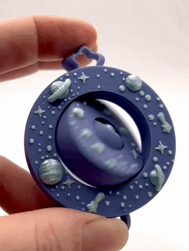 ☀️ Solar System Fidget Ring・ 3D File for 3D printing・Cults