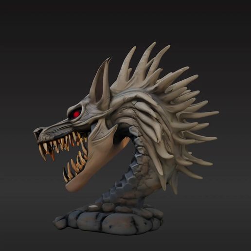 STL file BUST OF SKAR’THUL, THE BEAST OF ENDLESS HUNGER 👤 ・3D printer ...
