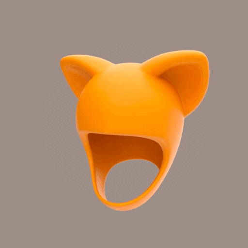 🐱 Cat Helmet・ STL File for 3D printing・Cults