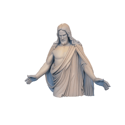 👾 Christus de Thorvaldsen - Half Body for Wall | 3D Model for Printing ...