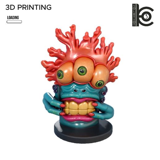 🪸 Coral Brain Monster - Deep Sea Oddity・ STL File for 3D printing・Cults