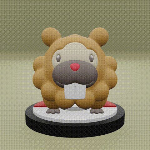 🐉 Pokemon No. 399 Bidoof・ STL File for 3D printing・Cults
