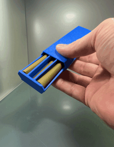 🧲 magnetic x3 Joint Box deluxe - for up to 3 king size weed joints・Free ...