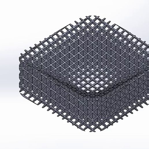 🟪 Square corruga dish・ STL File for 3D printing・Cults