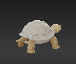 🐚 Flexi Tortoise Figure – Articulated Limbs & Textured Shell・ STL File ...