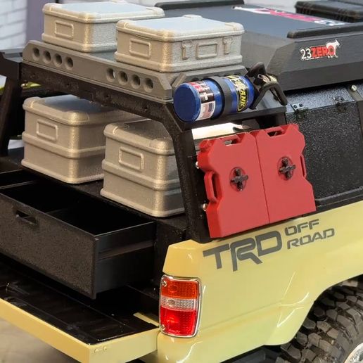 🛏️ RC4WD XtraCab Rear Bed Overlanding Rack Setup・ STL File for 3D ...