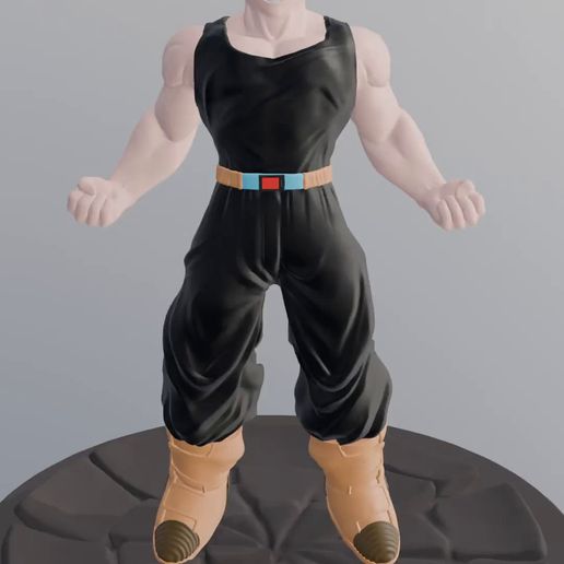 🐉 Super Saiyan Trunks Screaming – Dragon Ball Z | STL 3D Print Model ...
