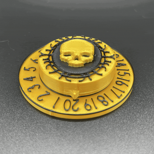 💀 Filigree Skull "Magic: The Gathering" Radial Life Counter・ STL File ...