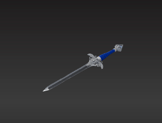 🧊 Frost Warden's Rapier - Elegant Ice Crystal Basket Hilt Sword Prop ...