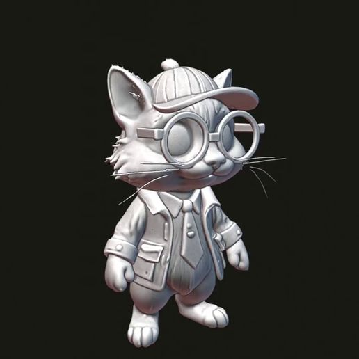 🐱 Intelligent Cat Character 3D Model - Fun and Detailed 3D Printable ...
