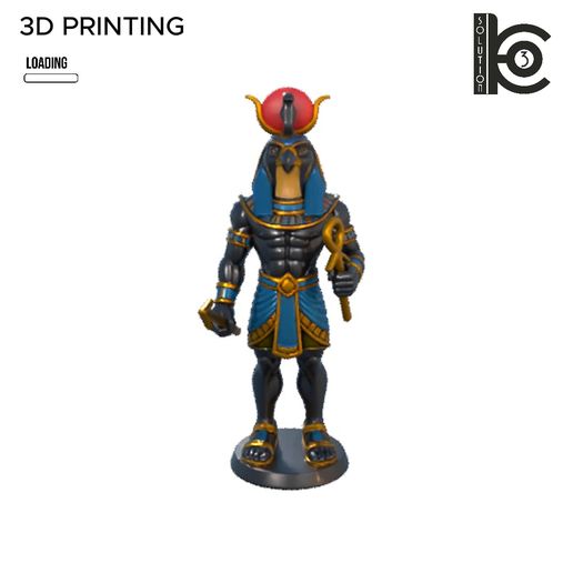☀️ Egyptian Sun God - Ra Inspired Deity・ STL File for 3D printing・Cults