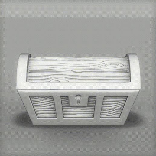 🎲 Dark souls Chest. Miniature container / furniture 25mm / 28mm scale ...