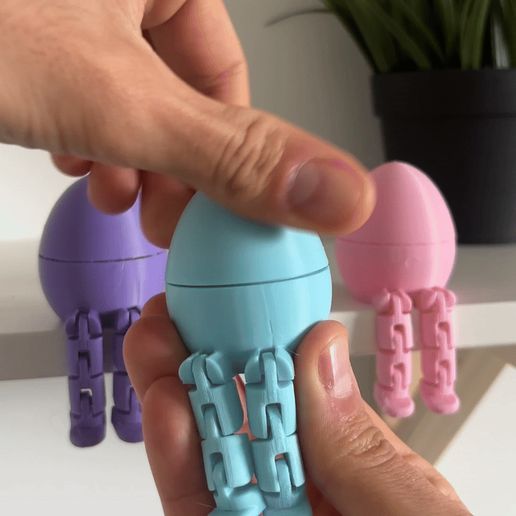🥚 FLEGGY - Flexible Easter Egg - Screw-Top Container & Fidget Toy・ STL ...