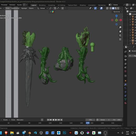 🦸 Swamp thing・ 3D File for 3D printing・Cults